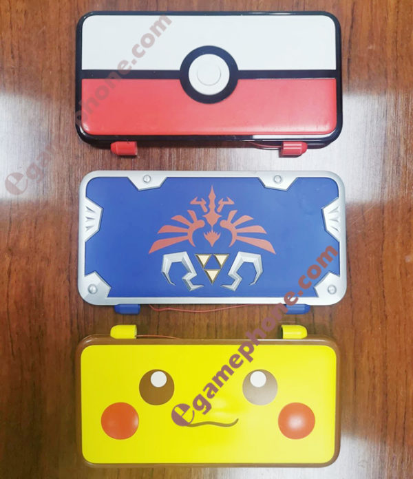 New Nintendo 2DS xl LL Shell front housing Rare Pikachu Poke Ball ...